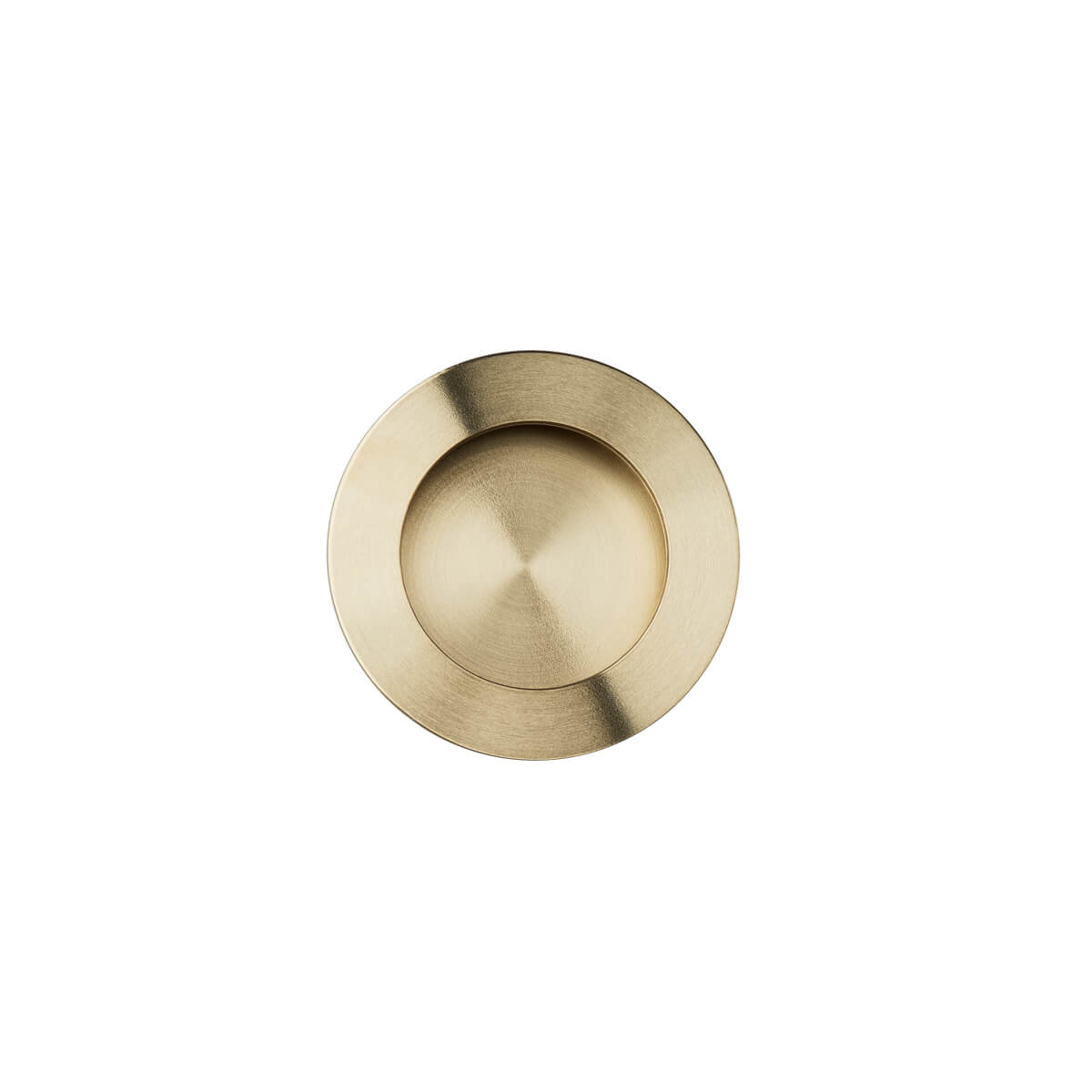 Brass FLUSH PULL Round Handle 50mm Open Design – Mucheln Door Hardware